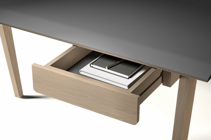 Bevel 6743 Drift Oak Desk - Working - BDI Furniture - Authorised UK ...